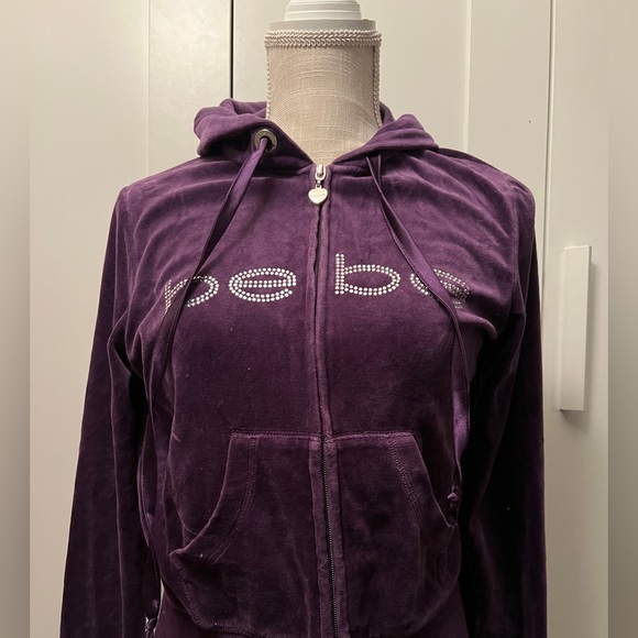 bebe | Tops | Purple Zip Up | Poshmark